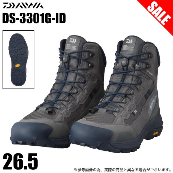 【DAIWA DS-3301G-ID（ラジアルソール） GORE-TEX オフショアシューズ ハイカット】ショアで人気の「FOGLER」をオフショア向けにカスタムした透湿防水フィッシングシューズ。GORE-TEXを採用し、高い防水性と透湿性...