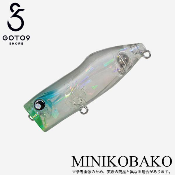 【GOTO9 MINIKOBAKO】［誘う・ネチる・泳ぐ］多彩な次の一手で食わせるチヌ・シーバスに主眼を置いて開発。小場所やサイト等「興味は持つけど喰わせるまで至らない」スレた個体や壁チヌのように極めて追う距離が短い個体に対して有効な1本。...