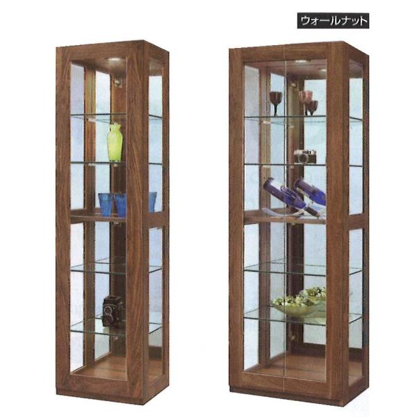 高級国産キュリオクラウド(４５０/６００幅の２タイプ)２色対応：ウォールナット、ホワイトオークＬＥＤダウンライト付、８ｍｍ厚ガラス棚使用開梱設置送料無料北海道・沖縄・離島は除く