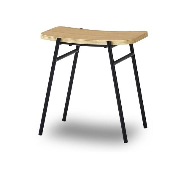 スツール カペル 2材種対応：オーク突板/ウォールナット突板/プライウッド 座面3カラー：WN/O/BK 脚：スチール ポリウレタン塗装 送料無料（玄関前配送）北海道、沖縄、離島は別途お見積り。スタッキングしてコンパクトに収納できる便利なス...