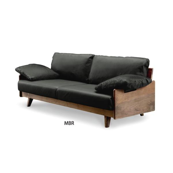 シギヤマ家具 170ソファ ローズ 木部：ウォールナット突板 (MBR) /オーク突板 (LBR) 脚：ラバーウッド材 ウレタン塗装 張地：本革 開梱設置送料無料 北海道・沖縄・離島は除く。特殊加工のプロファイルウレタンによって分散された体...