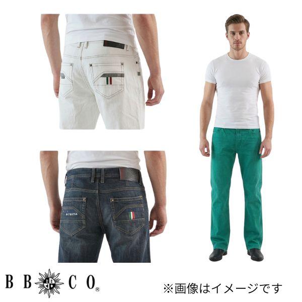 ブランド BBCOアイテム デニムパンツシーズン 春 夏ひとこと 定番のストレッチが効いたデニムパンツ毎シーズン色が微妙に変化して飽きさせません。グリーン追加しました。
