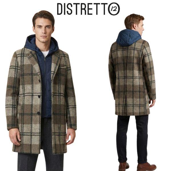 アンジェロジャパンが扱うイタリアのインポートブランド、DISTRETTO（ディストレット）チェスターコートのご紹介。カジュアルと融合した取り外し可能なフードが搭載されてベージュを主体としたチェックがとても珍しい一着です。　      肩幅 ...