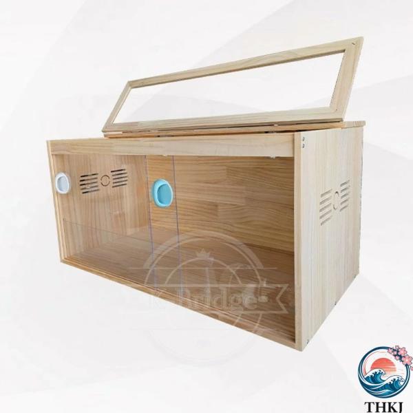 爬虫類 ケージ 爬虫類 飼育ケース 小動物/爬虫類用 ペットケージ 木製 前面アクリル板 飼育ケージ 空気循環良好 トカゲケージ 爬虫類テラリウムタンク 観察しや