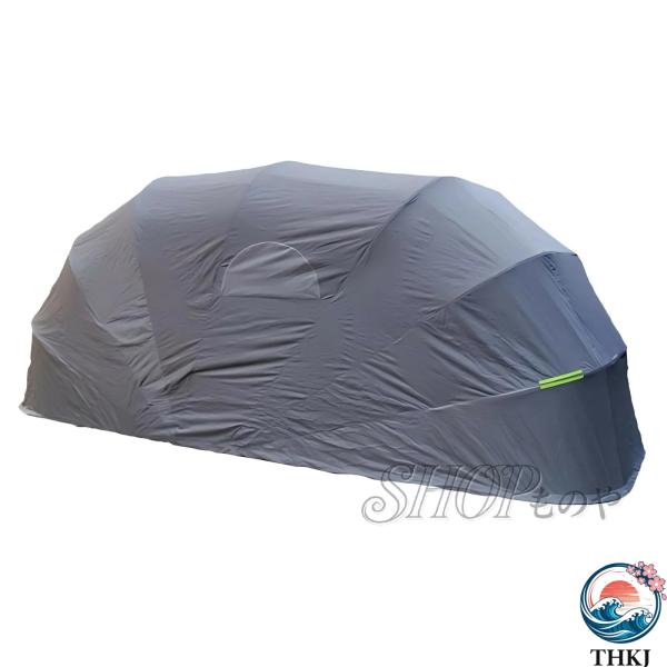 ? 全方位保護：この折りたたみ式ガレージテントは防水、防風、UVカットなどの機能を備えており、車両や保管物に対して全方位の保護を提供し、雨水、日光、風からの影響を効果的に防ぎ、使用寿命を延ばします。? 多目的利用：車庫、簡易車庫、カーポート...