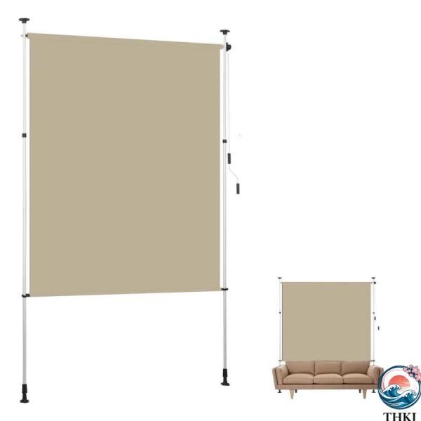 フレキシブルな目隠し＆日よけ：オーニングテントは、バルコニーやテラス、ガーデンに最適なソリューションです。直射日光や風、外部からの視線を効果的にカットしながら、外の景色はそのまま楽しめます。賃貸住宅でも安心の「穴あけ不要」設計で、高品質な作...