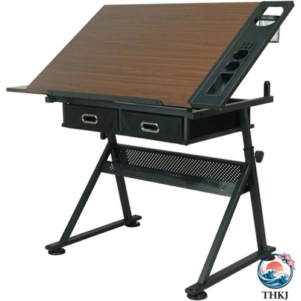 製品説明 大きなテーブル面と追加のテーブル面は、プロジェクトの計画や描画ツールのレイアウトに十分なスペースを提供します 特徴： 高さと角度を調整できるため、さまざまな作業位置が可能です。 ドローイングデスクの脚はすべて滑り止めパッド付きで、...