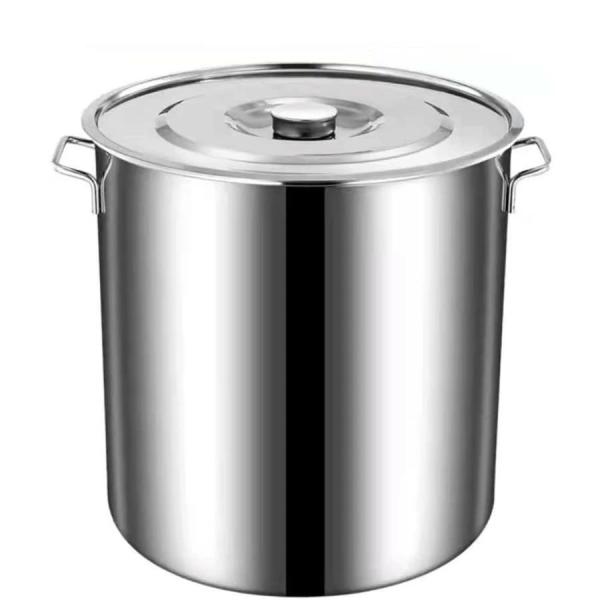 【大容量寸胴鍋】20cm?35cmと一般のご家庭から、大人数分の料理を作る際に便利な 業務用サイズまで多サイズをご用意しました！鶏ガラスープや、ラーメンスープを家庭で作りたい方には最適です。【ステンレス鋼材料】高品質のステンレス鋼製、手柄?...