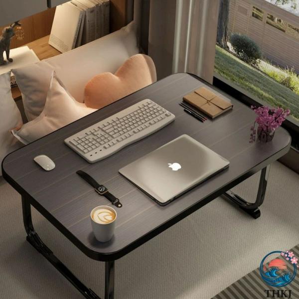 ベッドテーブル パソコンテーブル 折りたたみパソコンテーブル ベッド用ノートパソコンデスク 入院 寝室 ベットの上 家具 40x60x28cm