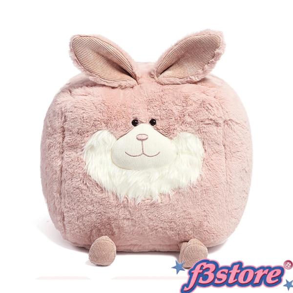 【子ども用動物スツール】:毎日の暮らしにユーモアをプラスしてくれる可愛いアニマルスツール。サイズ-幅30cmｘ奥行30cmｘ高さ30cm；タイプ:ウサギ。様々な絵柄を用意しました。【厚みしっかりな座面】シンプルでありながらファブリック特有の...