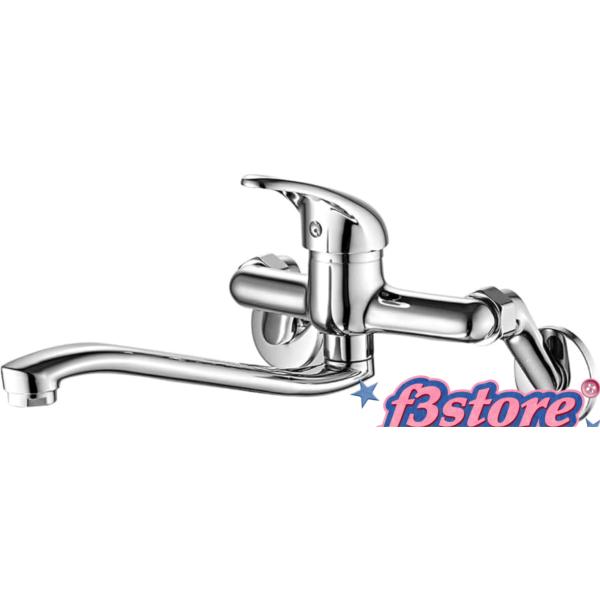 【シングルレバー操作】 上下動で冷温水切替、左右動で温度調節をワンアクションで行え、直感的な操作で忙しい朝もストレスなく使用できます。家族全員が簡単に扱え、特に子供や高齢者にも優しい設計です。【180°回転スパウト】 21.5cmの長さのス...