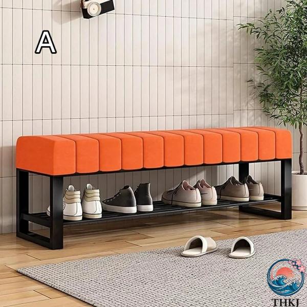 ? 快適な暮らし：このシューズベンチは、玄関に最適な2in1ソリューションです。玄関に置けば、お客様を温かく迎える雰囲気を演出できます。靴を履き替える際の気まずい思いはもうありません。このスタイリッシュなベンチは、座るだけでなく、靴を収納す...