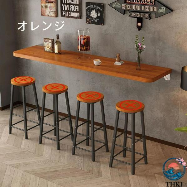 椅子は含まれていません? 【美しい外観】：この壁取り付け型折りたたみテーブルは、シンプルでありながらスタイリッシュなデザインと調和の取れた色合いが特徴で、現代的なミニマリストスタイルや北欧スタイルの家に簡単に統合できます、スツールは付属しま...