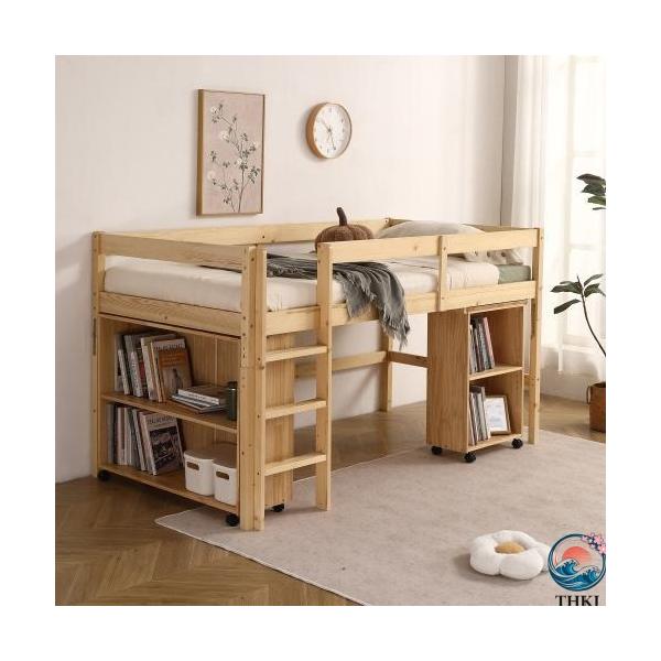 【ロータイプデザイン 】 高さ111cmのロータイプシステムベッド、お子様の顔も見えやすい安心設計になっています。【お部屋に必要なモノが揃っている 】寝室に必要なものを一箇所につくる、快適な眠る、勉強、収納が叶える一台です。【レイアウト自由...