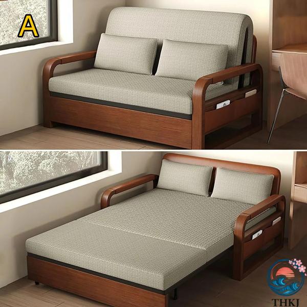 ? 【豊富な収納力】折りたたみソファーベッドには座面下の大容量収納ボックスが付いており、薄手の寝具や枕の収納に最適です（収納付きモデルのみ）。サイドポケットでリモコンや雑誌を簡単に収納でき、省スペースな収納デザインでお部屋をすっきり整頓でき...