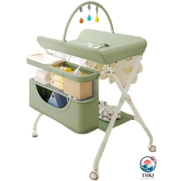 【高さ調節可能?使い勝手が良い】おむつ交換台の高さは3段階（88〜92ｃｍまで）調節可能なので、各身長のパパママに適用！オムツ交換台は両親にとってより簡単で便利な生活をサポートします。 ? 【折り畳んで収納可能おむつ交換台】設置もとても簡単...