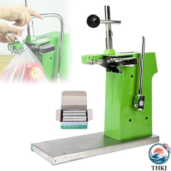 生鮮鮮度守り役：肉果物野菜等生鮮を入れた袋口を手動で締め、空気の侵入を防ぎ、腐敗を最小限に抑え、鮮度を長時間維持。スーパー生鮮店果物店での生鮮商品包装に最適。 ? 使い勝手抜群：レールシートにアルミ製レール挿入→スナップ装着→ハンドル押下の...