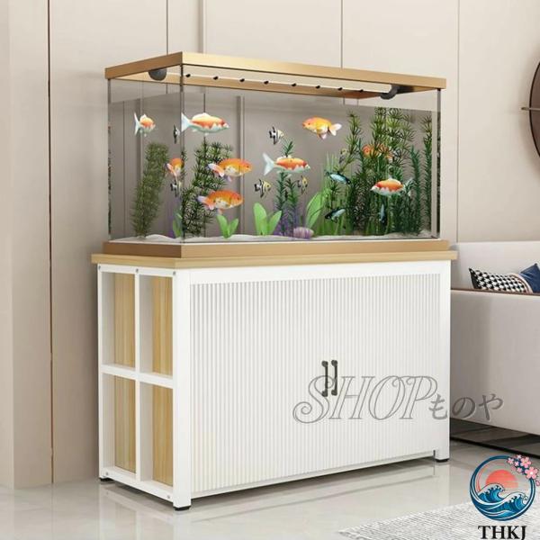 ? 【製品情報】：水槽 台 材質：厚さ4×2cmの角管スチールフレーム（塗装面）、厚さ1.6cmの無垢材パーティクルボード。耐荷重：450kg。重い水槽を載せても安定感抜群。製品重量：18kg〜32kg。? 【大容量】：水槽 置き は滑らか...