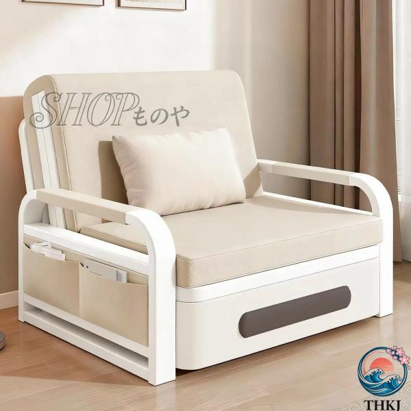 ? 【頑丈な構造】フレームは高品質の炭素鋼で、耐荷重は約400KGで、優れた耐久性を持っています。無垢材のベッドボード、硬い質感、適切に分散された複数の梁が装備されています。座っても寝転んでもしっかりとしたサポートを感じることができます。ご...