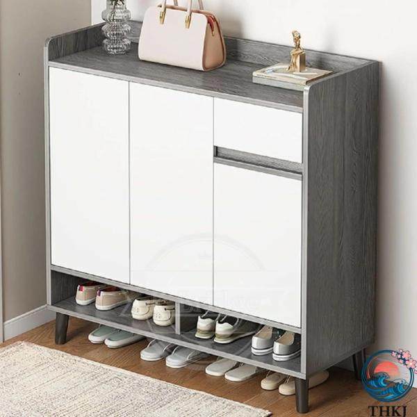 取り付けタイプ:フロアマウントドアスタイル:スラブ梱包重量:?9 キログラム電池使用:?いいえ? 【和モダンデザイン】中華風×和風の融合デザインで、玄関を上品に演出。? 【多用途】靴収納はもちろん、リビングやベランダの収納棚にも最適。? 【...