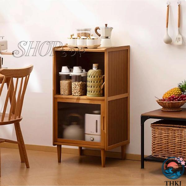 ? 【高品質素材】ワインキャビネットは竹とアクリルでできており、変形しにくく、長期間安定した状態を維持できます。細かく磨かれており、表面は滑らかです。? 【透明アクリルキャビネットドア】酒 棚の各層には透明なアクリルキャビネットドアが装備さ...