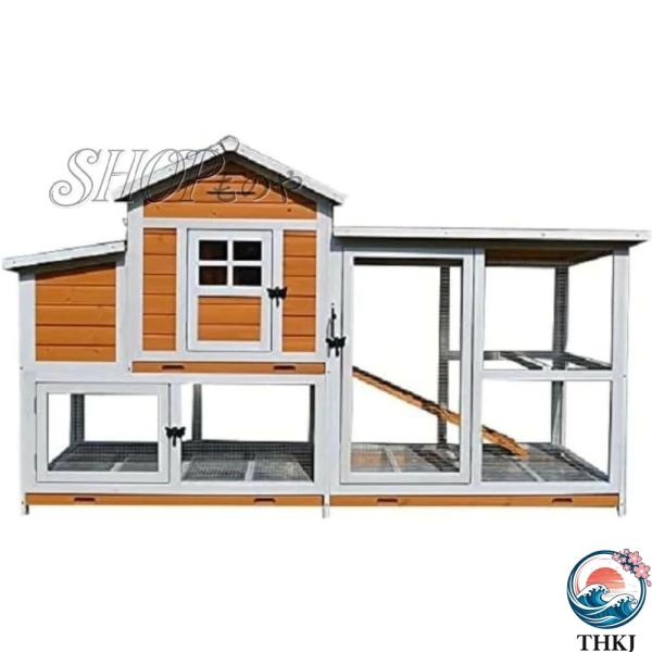 商品の説明大型マルチレベル設計：高さ83インチの大型鶏小屋で、多段の設計により、鶏や鳩が自由に動き回ることができます。各レベルには休息や遊びのスペースが設けられており、動物たちのストレスを軽減します。ネスティングボックス付き：卵を産むための...