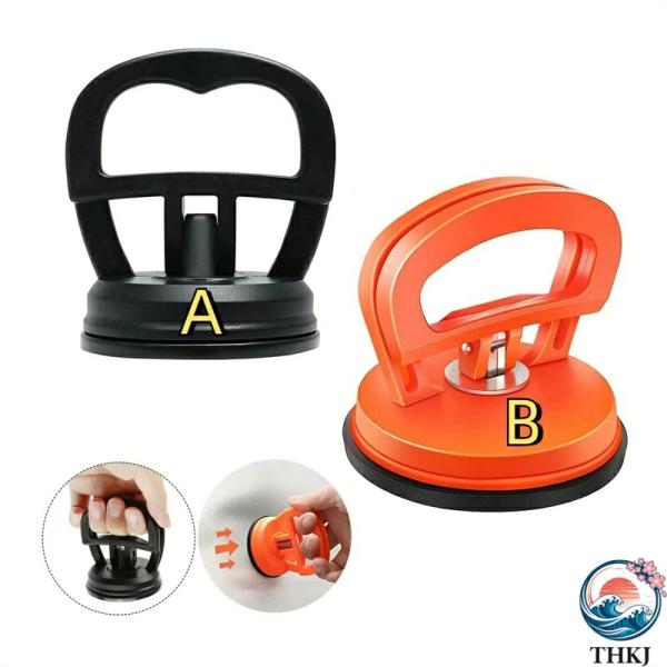 【 サイズ】：直径約5.8cm；ハイ約6.5cm。 ? 【材質】：ABS樹脂＋天然ゴム底。 ? 【DIY修理工具】：それは完全に車のへこみを修復します。金属やプラスチックを含むほぼすべての車両表面からへこみを引っ張るように設計されています。...