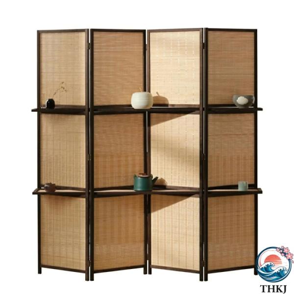 ? 【天然木】: 純粋な天然の竹片、無垢材のフレーム、環境にやさしく安全、通気性に優れ、変形しにくく、耐摩耗性に優れています。 パーテーションは耐久性のあるヒンジで接続されており、安定していて揺れにくく、耐久性があります。 ? 【柔軟な折り...