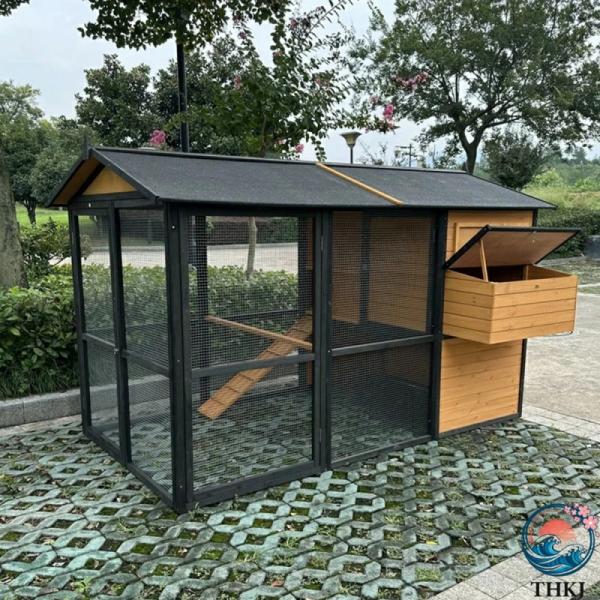 頑丈なモミ材で作られた大型ウサギ小屋は、防水アスファルト屋根を備え、ウサギやモルモット、さまざまな小型ペットのための頑丈で長持ちするシェルターです。  拡張可能で多用途なデザインは、ペットの快適さのために複数の構成を提供します。2階建てのケ...