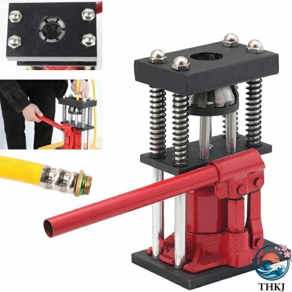 ? 【製品材質】手動油圧パイプ圧着機厚い鋼板を使用しているので丈夫で傷つきにくく、操作性と耐久性が向上します。肉厚バネ装置内蔵、精密構造、長期間使用できます。 ? 【製品仕様】圧力パイプ圧着装置農業用 6歯と8歯に分けられ、ラインプレスの小...