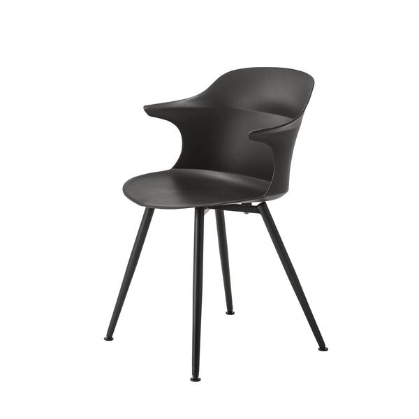 メーカー直送となります。沖縄・離島は、配送不可となります。   座面には汚れてしまってもお手入れしやすいポリプロピレンを使用。脚部にスチールを使用し、スタイリッシュな印象に。■仕様W56×D53.5×H80×SH45cmポリプロピレン スチ...