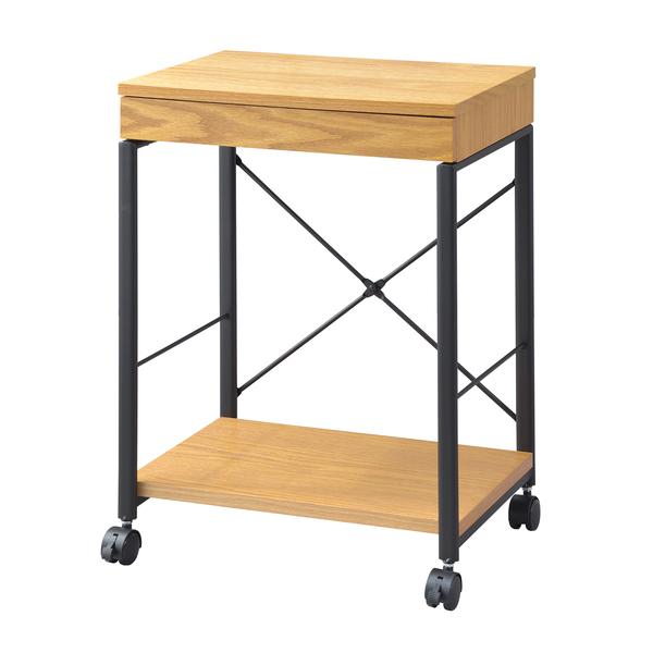 メーカー直送となります。沖縄・離島は、配送不可となります。   ■仕様W45×D34×H61.5cm天然木化粧繊維板(オーク) ラッカー塗装 スチール(粉体塗装) 組立式【原産地】台湾