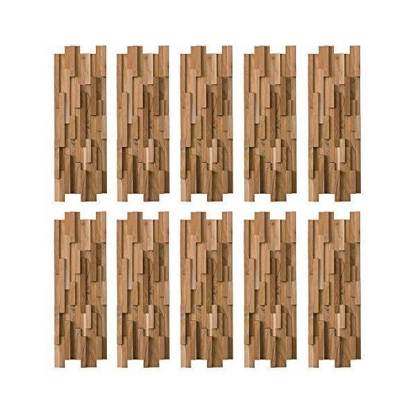 メーカー直送となります。沖縄・離島は、配送不可となります。木の素朴さと、質感を活かしたウォールパネル。ウッドブリックのシンプルなデザインが、幅広いテイストにマッチします。店舗や施設の雰囲気作りにいかがでしょうか？天然木(チーク)オイル仕上【...