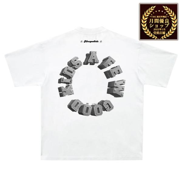 【ブランド】A FEW GOOD KIDS（AFGK）【商品】半袖 デザイン Tシャツ【デザイン】 ３Ｄ サークルロゴ 金属 metal メタル【素材】　綿【カラー】ホワイト白【サイズ】Ｓ:SIZE (着丈71/胸囲115/肩幅54/袖丈2...