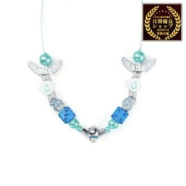 【ブランド】EVAE MOB エバーモブ  ×SALUTE サルーテ　×BLACKLUX【商品名】Cloud Angel Smiley Necklaceエンジェル スマイリー ネックレス限定カラーユニセックス 仕様ストリート ファッション