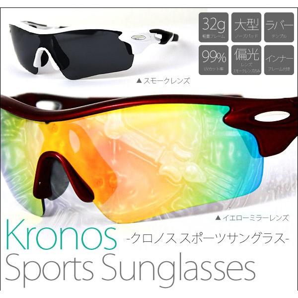 【ブランド】・Kronos(クロノス)【カラー×レンズ】・ブラック×イエローミラー・ホワイト×イエローミラー・ワインレッド×イエローミラー・イエロー×イエローミラー・ブラック×スモーク偏光レンズ・ホワイト×スモーク偏光レンズ・ワインレッド×...