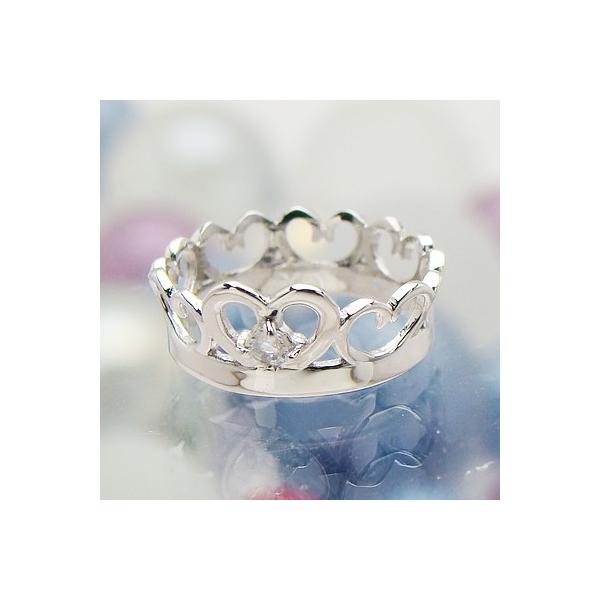 ハート型ティアラをモチーフにしたベビーリングです。当店販売の「ティアラベビーリング（別商品）」よりちょっと大きめです！■材質：プラチナ900■宝石：ムーンストーン（6月の誕生石/天然宝石）■サイズ：縦約6mm×横約13.5mm×内側直径約1...