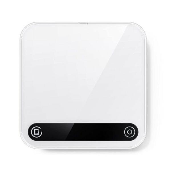 アプリと連動して記録データの保存、淹れ方ガイド、淹れ方の記録等の機能が使えるコーヒースケールサイズ：約135mm×約135mm×約26.5mm最大計量：2000g最小計量：0.2g単位：g(グラム)、oz(オンス)、gr(グレーン)充電形式...