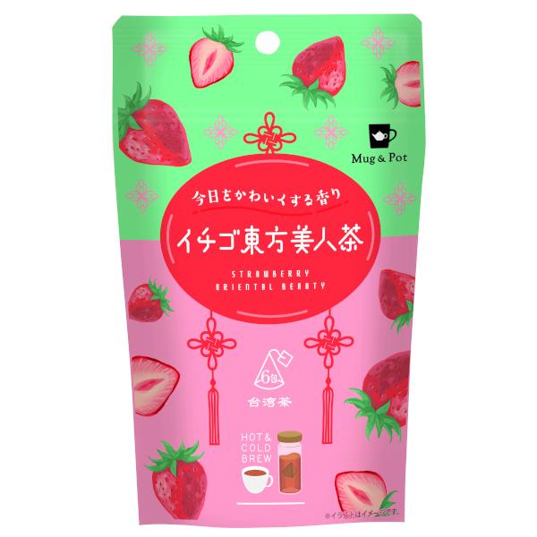 イチゴの甘みを感じる香りと東方美人茶ともスッキリした味わい。タイプ：ティーバッグ内容量：2g×6pパッケージサイズ：W110×H180×D60 mm原産国名：台湾保存方法：直射日光、高温多湿を避けて保存してください。台湾茶の女王様・東方美人...