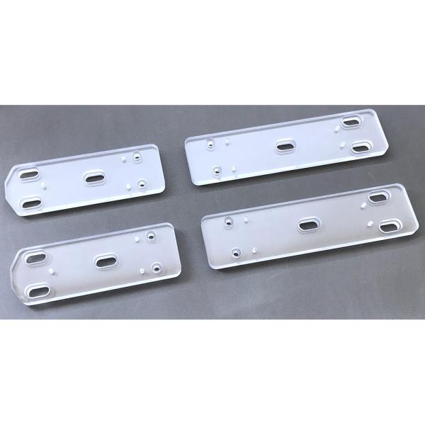 オーレオリジナルの軽くて丈夫、凍りつかないポリカーボネートを使用したプレートです。素材：ポリカーボネート(NC加工)サイズ：230×58×10mm / 170×58×10mm