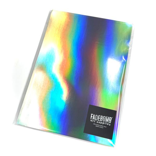 ◎こちらの商品は「メール便」「ネコポス」利用可能です。【A4シート10枚】 Plain hologram Eggshell Sticker A4サイズ エッグシェルステッカー (210mmx297mm)・いったん貼ってしまうと剥がすのがとて...