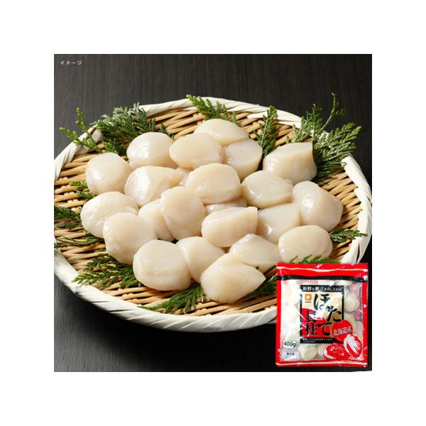 ホタテ 貝柱 冷凍 ほたて ほたて貝柱 4S 400g 約22個入 北海道 帆立 冷凍食品 ファディ北海道で水揚げされた新鮮な帆立貝柱とろっとした口当たりで 甘味たっぷり。生食できます。 バラ解凍だから使いたい分だけ使えて残りは冷凍庫にスト...