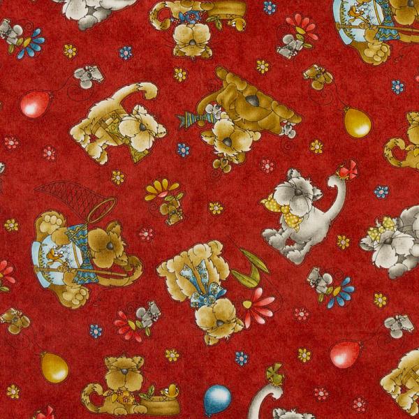 独特な表現のネコとネズミとお花のトス柄。この独特な表現に魅了されたら離れなれなくなりそうです。&amp;quot;キティ・キャット・ケーパーズ&amp;quot;KITTY KAT KAPERS 8034-88 &amp;quot;Kitt...