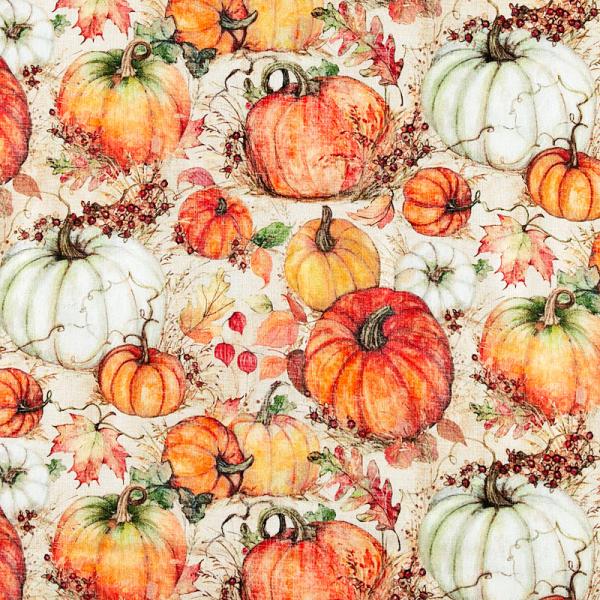 少しボケ味を感じさせるハロウィンのパンプキン柄カラーはいつものオレンジですが、淡く、彩度が低めです。子供だけでなく大人も楽しめるハロウィンにできるのではないでしょうか？パンプキンズPUMPKINS CP68424 Pumpkins, ? S...