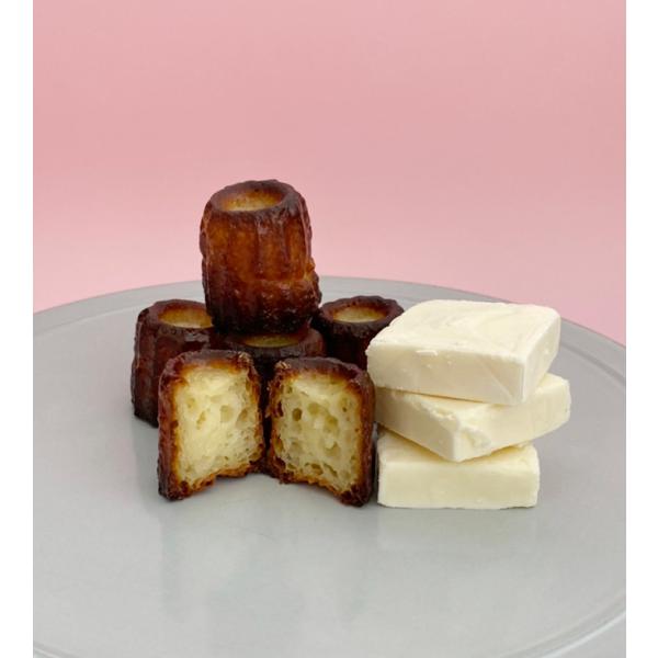 今回の限定フレーバーはフロマージュカヌレ。定番のプレーンカヌレにクリーミーなクリームチーズを加えたリッチなカヌレです。名称　フロマージュカヌレ原材料名　牛乳　砂糖　小麦粉　卵　バター  クリームチーズ賞味期限　自然解凍後３日間・冷凍のままで2週間