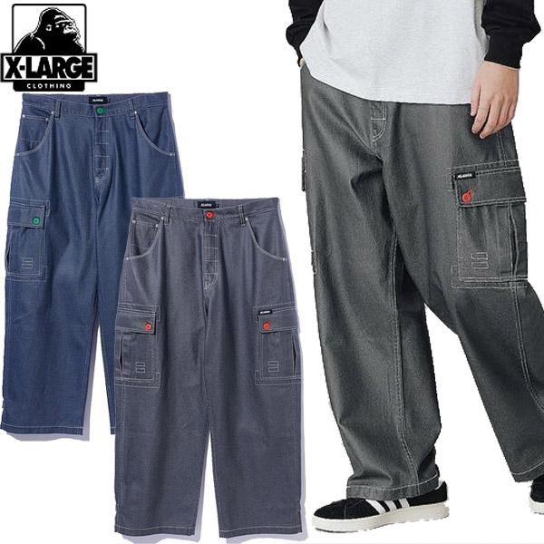 XLARGE エクストララージ DENIM CARGO PANTS デニム カーゴ XLARGE エクストララージ DENIM CARGO PANTS デニム カーゴ