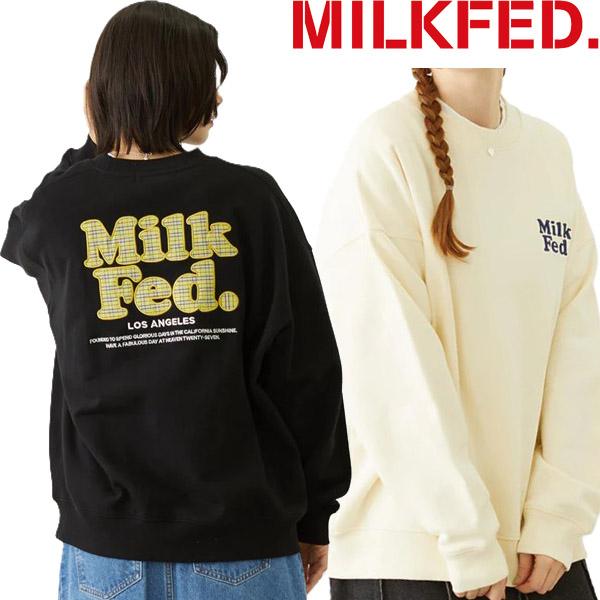 MILKFED ( ミルクフェド )より、 PLAID LOGO WIDE CREW SWEATの入荷です☆☆☆ギンガムチェックロゴのクルーネックスウェットぽってりとしたロゴデザインと、チェック柄が可愛い裏毛スウェット。程よい厚みで着心地の...