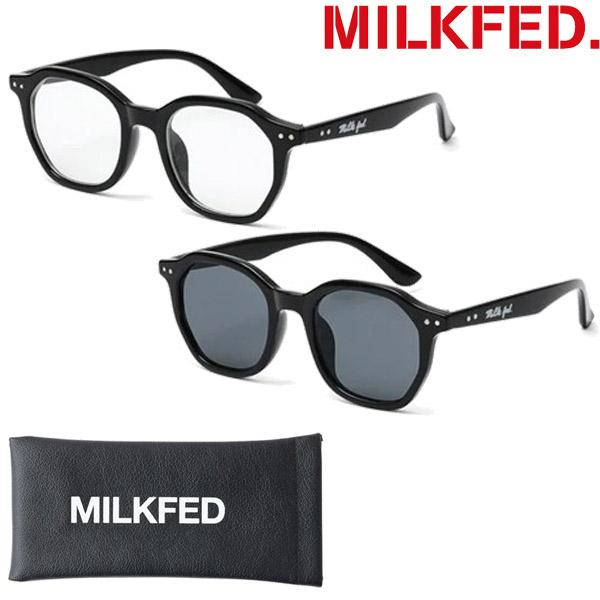 MILKFED ( ミルクフェド )より、LOGO WELLINGTON SUNGLASSESの入荷です☆☆☆MILKFED.ロゴ入りウェリントン型サングラスどんな顔型にもフィットしやすい万能フレーム、ウェリントン型「逆台形（上が広く、下が...