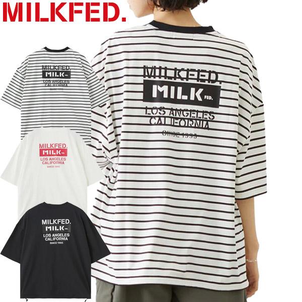 MILKFED ( ミルクフェド )より、MILKFED. DRAWSTRING BIG S/S TEEの入荷です。ゆったりとしたシルエットに、フロント・バックどちらにもロゴデザインを施し、1枚でスタイリングが決まるアイテムです。裾には柄入...