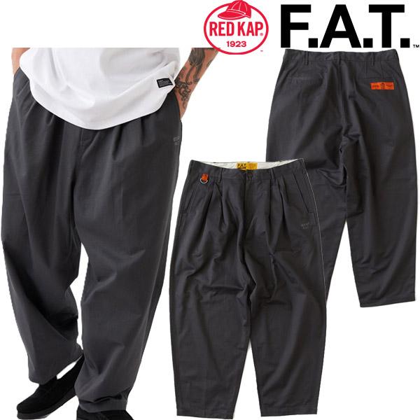 FAT ( エフエイティー ) より、BIGKAPの入荷です☆☆☆RED KAP×F.A.T.のコラボレーションによるワイドチノタイプパンツ。洗いのかかった柔らかなT/Cツイルを使用し、ヒップから膝にかけてボリュームを持たせたワイドテーパー...